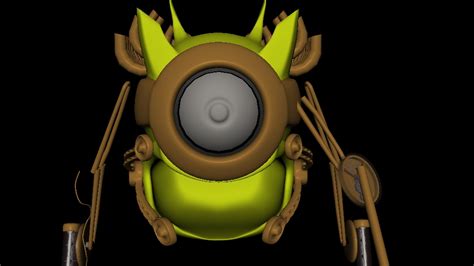 Modron Robot Character Michaelpwalls3d