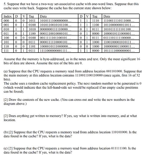 Solved Suppose That We Have A Two Way Set Associative Chegg