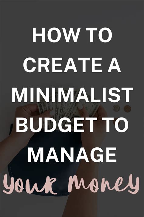 How To Create A Minimalist Budget To Manage Your Money Erin Gobler