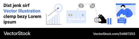 Data Analysis Bar Graph Credit Card Hand Holding Vector Image