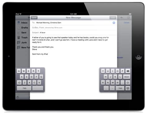 New In IOS 5 Split Keyboard