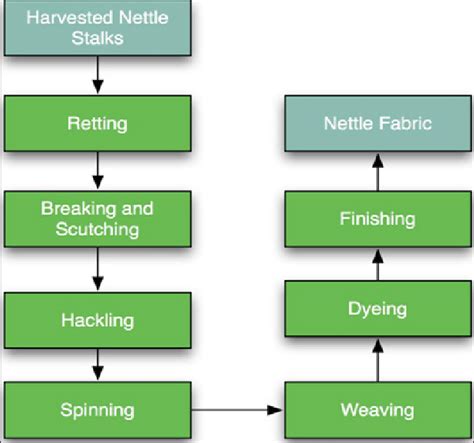 Schematic Process Flow Chart For Making Nettle Fabric Download Scientific Diagram