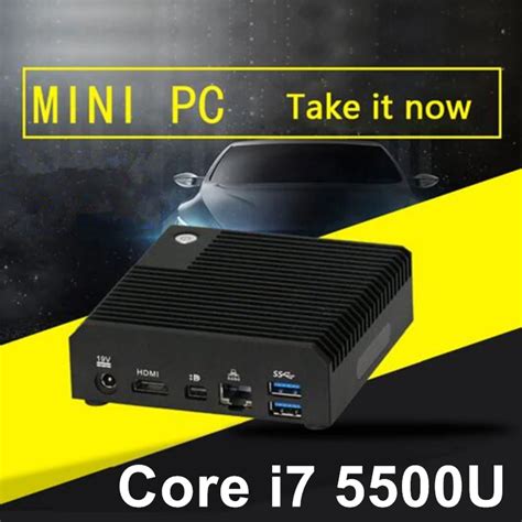 5gen I7 5500U Processor Mini PC Windows 10 V100 Nuc Max 3 0GHz