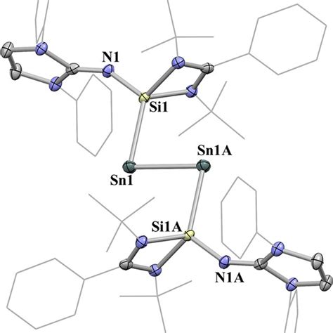 The Molecular Structure Of Complex 2 Showing 30 Probability
