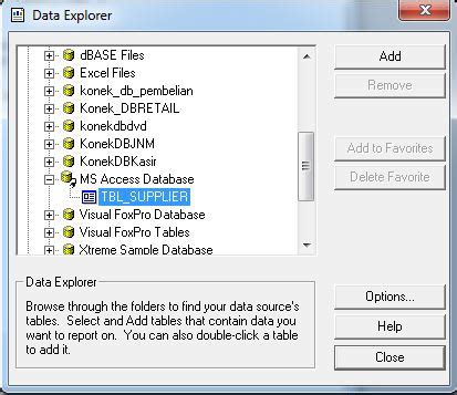 Cara Membuat Laporan Crystal Report Database Access Accdb Teknolosix