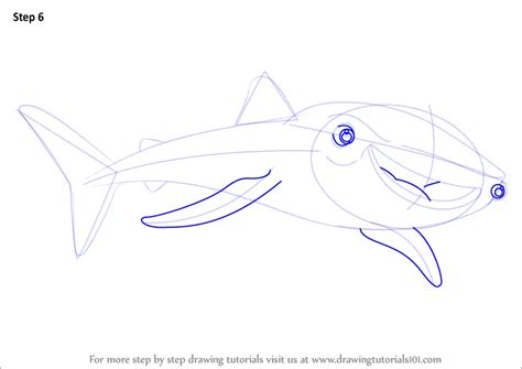 How To Draw Destiny From Finding Dory Finding Dory Step By Step