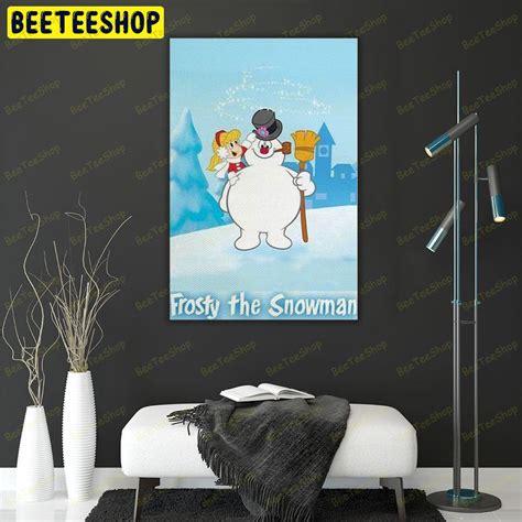 Cute Frosty The Snowman 2 Trending Us Portrait Canvas Beeteeshop