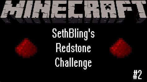 Minecraft SethBling S Redstone Challenge T YouTube