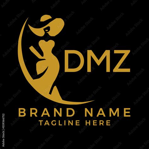 Vetor De Dmz Fashion Logo Dmz Beauty Fashion House Modeling Dress