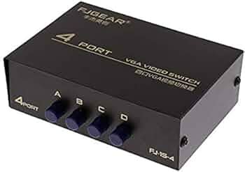 Terabyte 4 Port VGA Switch For 4 PC To Share 1 Monitor And 4 Monitor To Share 1 PC VGA Switch