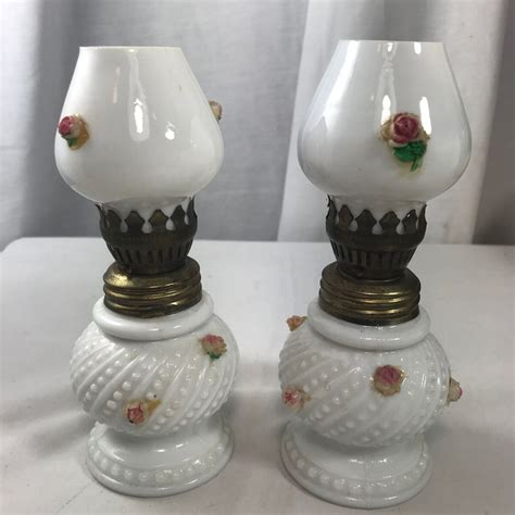 Milk Glass Oil Lamp Etsy