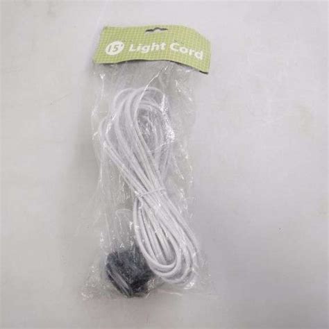 Benjamin International 15 Light Cord White Corded Light Socket For