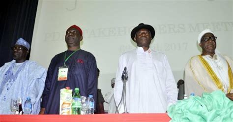Pdp Crisis Wike Fayose Did Not Sponsor Jonathans Peace Meeting Makarfi Faction