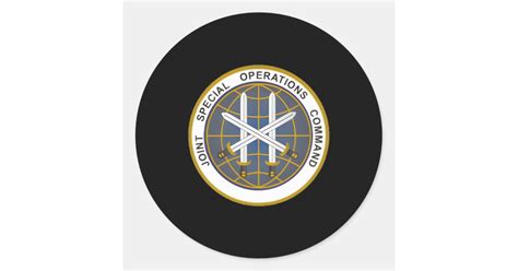 Joint Special Operations Comd Jsoc Military Classic Round Sticker Zazzle