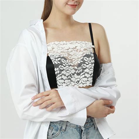4 Colors Lace Privacy Invisible Cleavage Cover Up Bra Insert Seamless