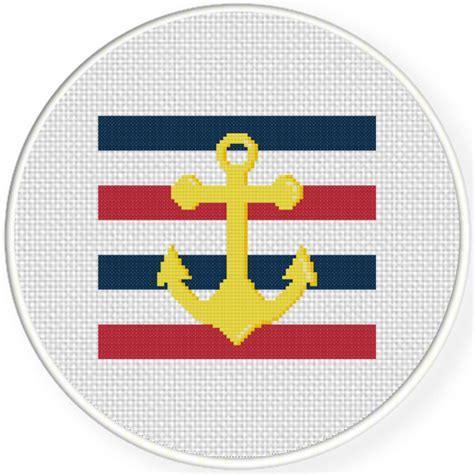 Nautical Anchor Cross Stitch Pattern Daily Cross Stitch