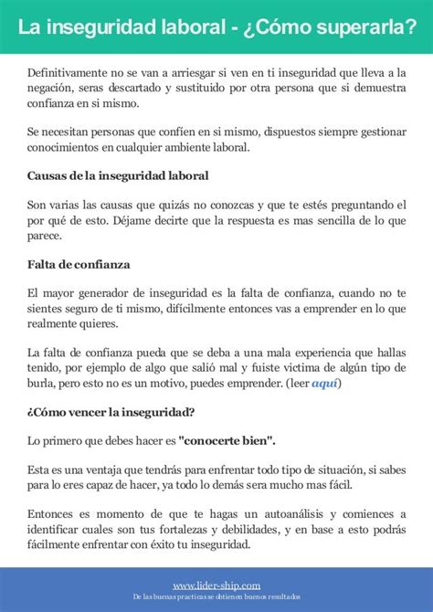 La Inseguridad Laboral