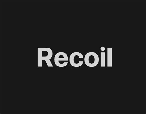 Recoil을 사용한 전역 상태 관리