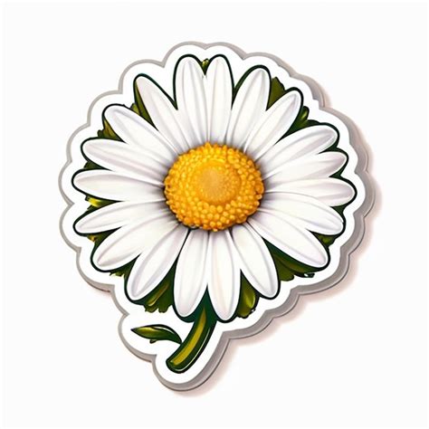 Daisy Flower Sticker Image With Ai Premium Ai Generated Image