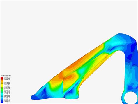 Plate Nonlinear Analysis Of Aircraft Engine Bearing Bracket Sagulay By Rsagulay Simscale