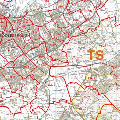 Teesside Postcode Map Ts Map Logic