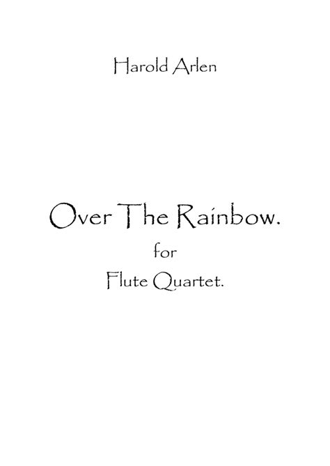 Over The Rainbow Arr Spence Bundy Sheet Music Judy Garland