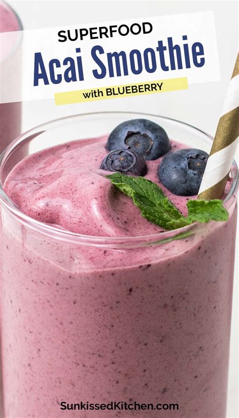 Tropical Superfood Açai Smoothie With Frozen Acai Packs How To