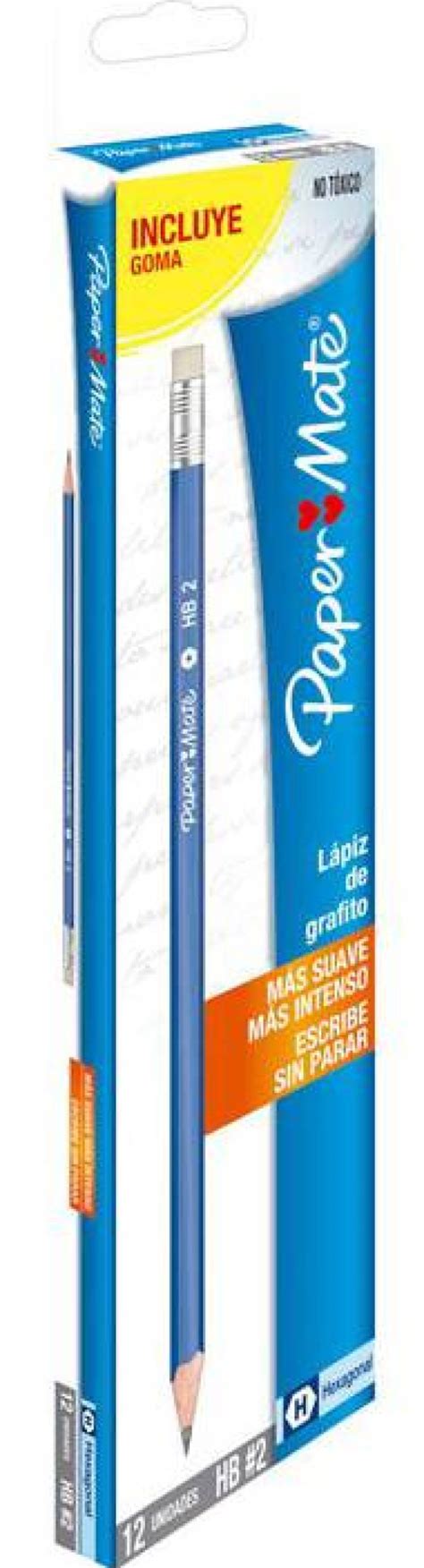 Caja De Lapiz Nº 2 Hb Hexagonal Paper Mate X12 Und Luegopago