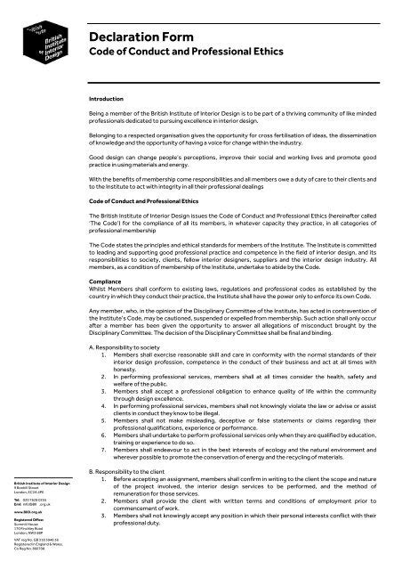 Declaration Form