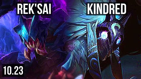 REK SAI Vs KINDRED JUNGLE Games M Mastery Legendary KR Master V