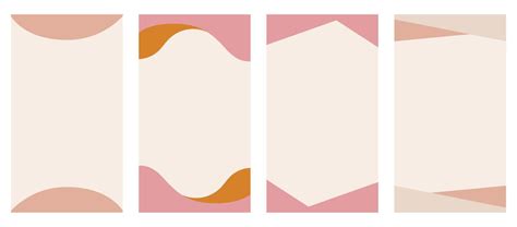 Set Of Varied Shapes For Use In Vertical Stories Promo Site Headers And Footers Ornamental