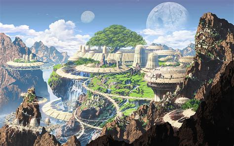 Sci Fi City Ultra Sci Fi Landscape HD Wallpaper Pxfuel