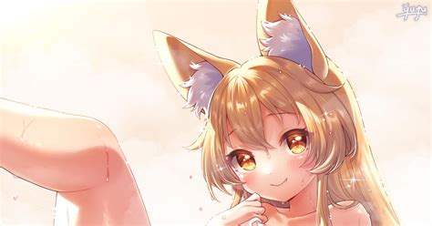白猫プロジェクト コリンちゃんと二人っきり温泉♨ 由訃＠fanboxのイラスト Pixiv
