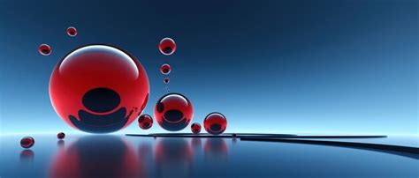 Premium Ai Image Floating Spheres 3d Rendering Empty Space For Product Show