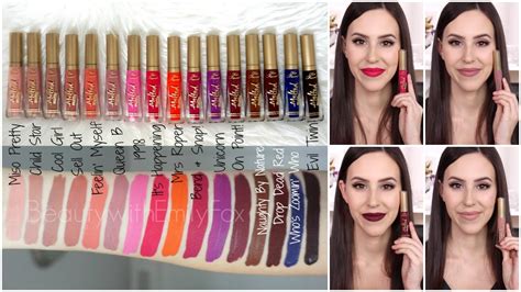 Too Faced Melted Matte Lipstick Swatches Review 40 Off