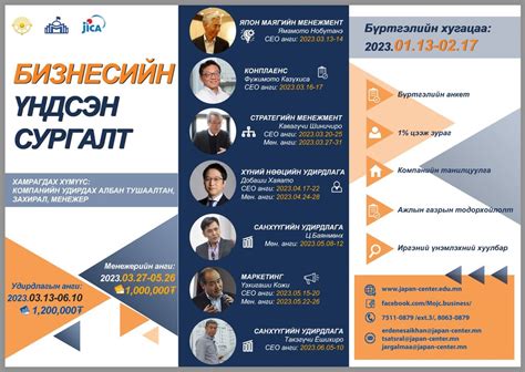 МОНГОЛ ЯПОНЫ ТӨВИЙН 2022 ОНЫ БИЗНЕСИЙН ҮНДСЭН СУРГАЛТ ЫН ӨВЛИЙН ЭЛСЭЛТИЙН БҮРТГЭЛ ЭХЭЛЛЭЭ