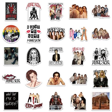 50pcs Maneskin Stickers Au Sticker World