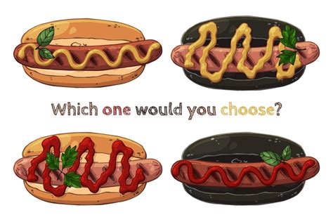 Conjunto De Diferentes Tipos De Cachorro Quente Vetor No Vecteezy