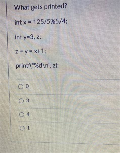 solved what is the value of z int x 3 int y 5 int z z