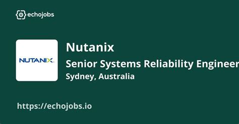 Nutanix Is Hiring Senior Systems Reliability Engineer Sydney Australia [go] R Golangjob