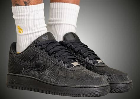 Kobe Bryant X Nike Air Force 1 Low Triple Black Ib0018 003 Sneakerfiles