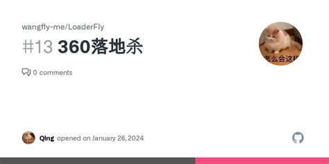 360落地杀 Issue 13 wangfly me LoaderFly GitHub