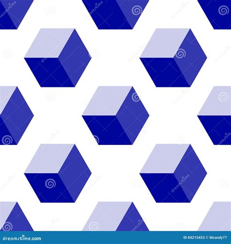 Vector Isometric Cube Seamless Pattern Background Stock Vector Illustration Of Decoration