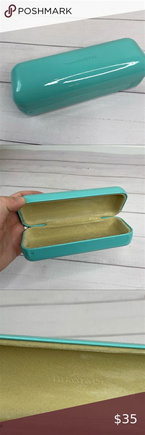 Shiny Classic Tiffany Blue Clamshell Hard Glasses Case Tiffany Blue