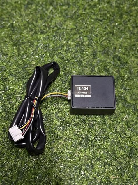 Car Alarm System Module And Wiring Harness On Artificial Grass Editorial Stock Image Image Of