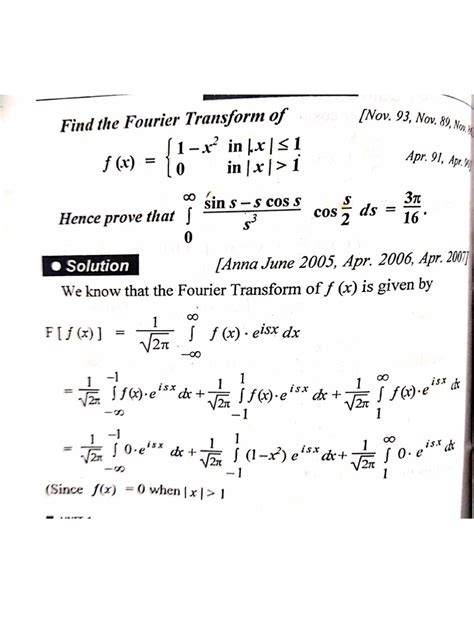 fourier transform 1 pdf