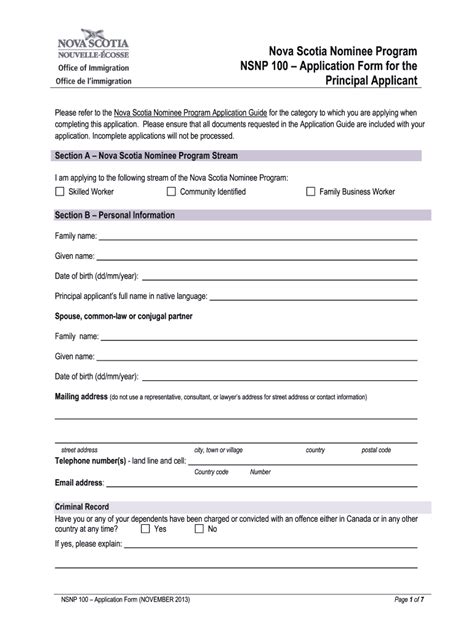 Form NSNP Fill Online Printable Fillable Blank PdfFiller