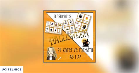 Flashcards Halloween Učitelnice Flashcards Halloween Učitelnice