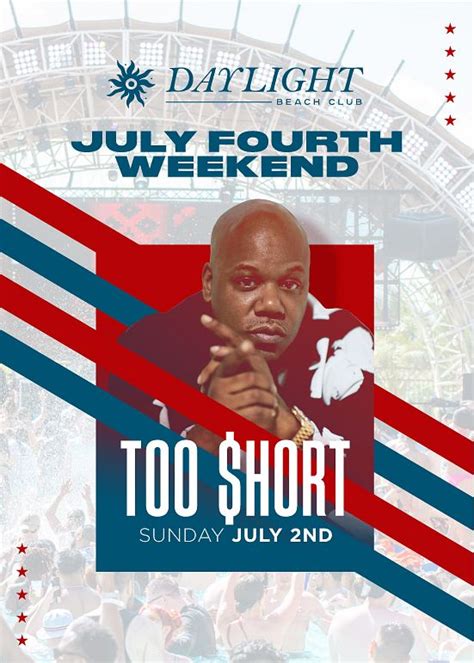 TOO SHORT Tickets At DAYLIGHT Beach Club In Las Vegas By Daylight Beach