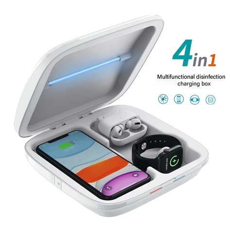 4 In 1 Multifunctional Wireless Charger Uv Disinfection Box With Uv